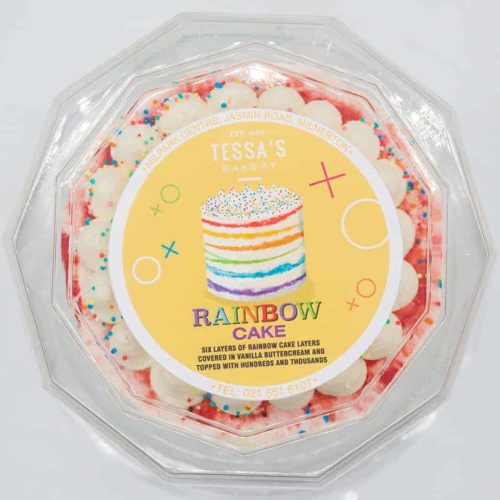 Deli Rainbow Cake - Tessa's Bakery