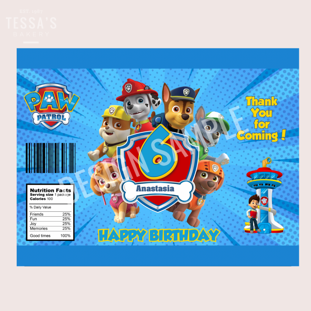 Paw Patrol Party Packet - Tessa's Bakery