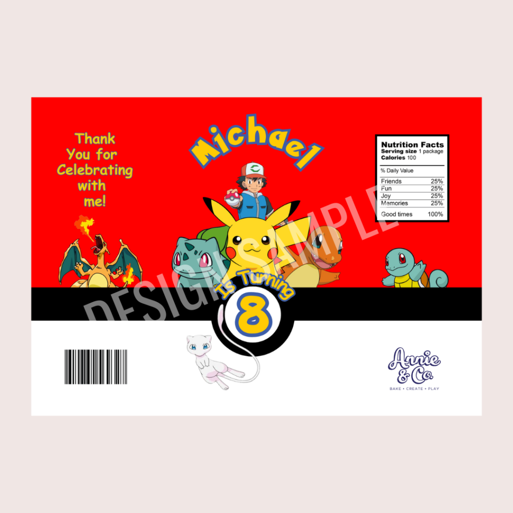 Pokémon Party Packet - Tessa's Bakery