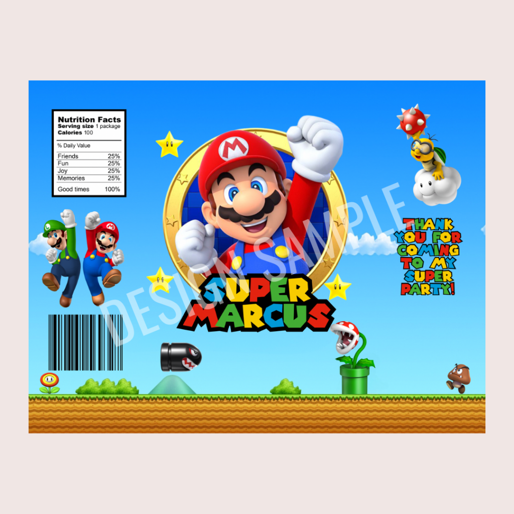 Super Mario Party Packet - Tessa's Bakery