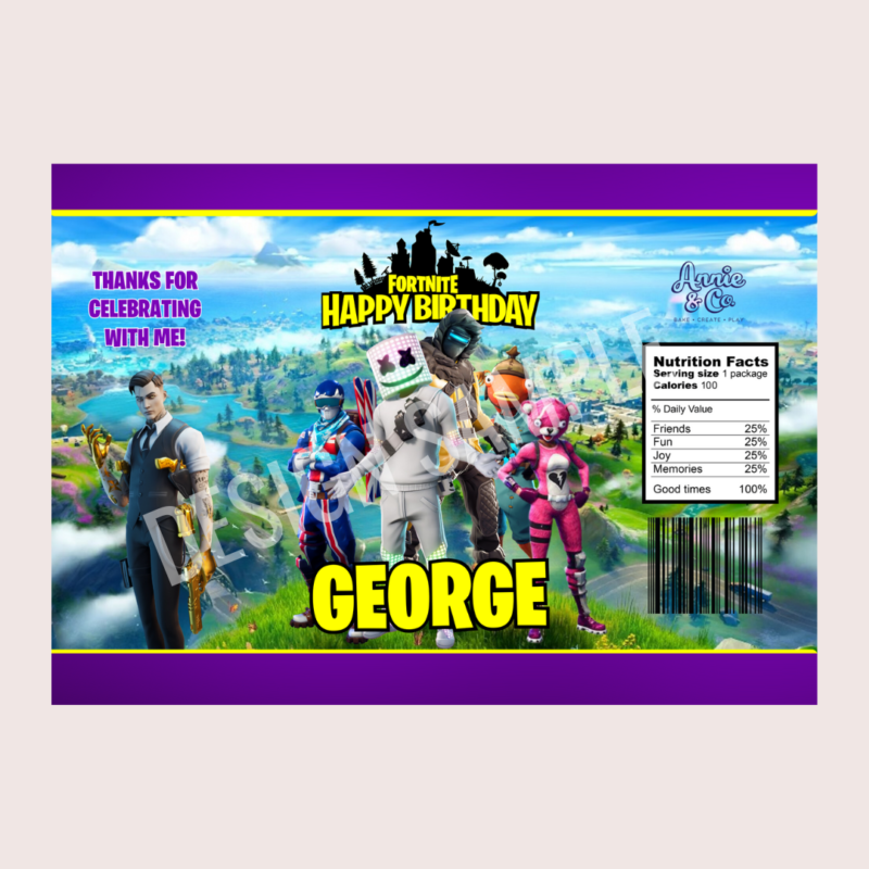 Fortnite Party Packet - Tessa's Bakery