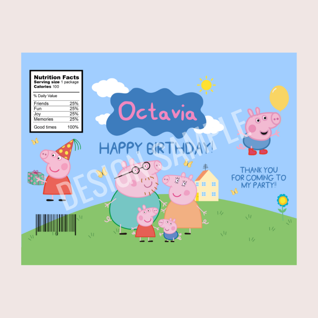 Peppa Pig Party Packet - Tessa's Bakery