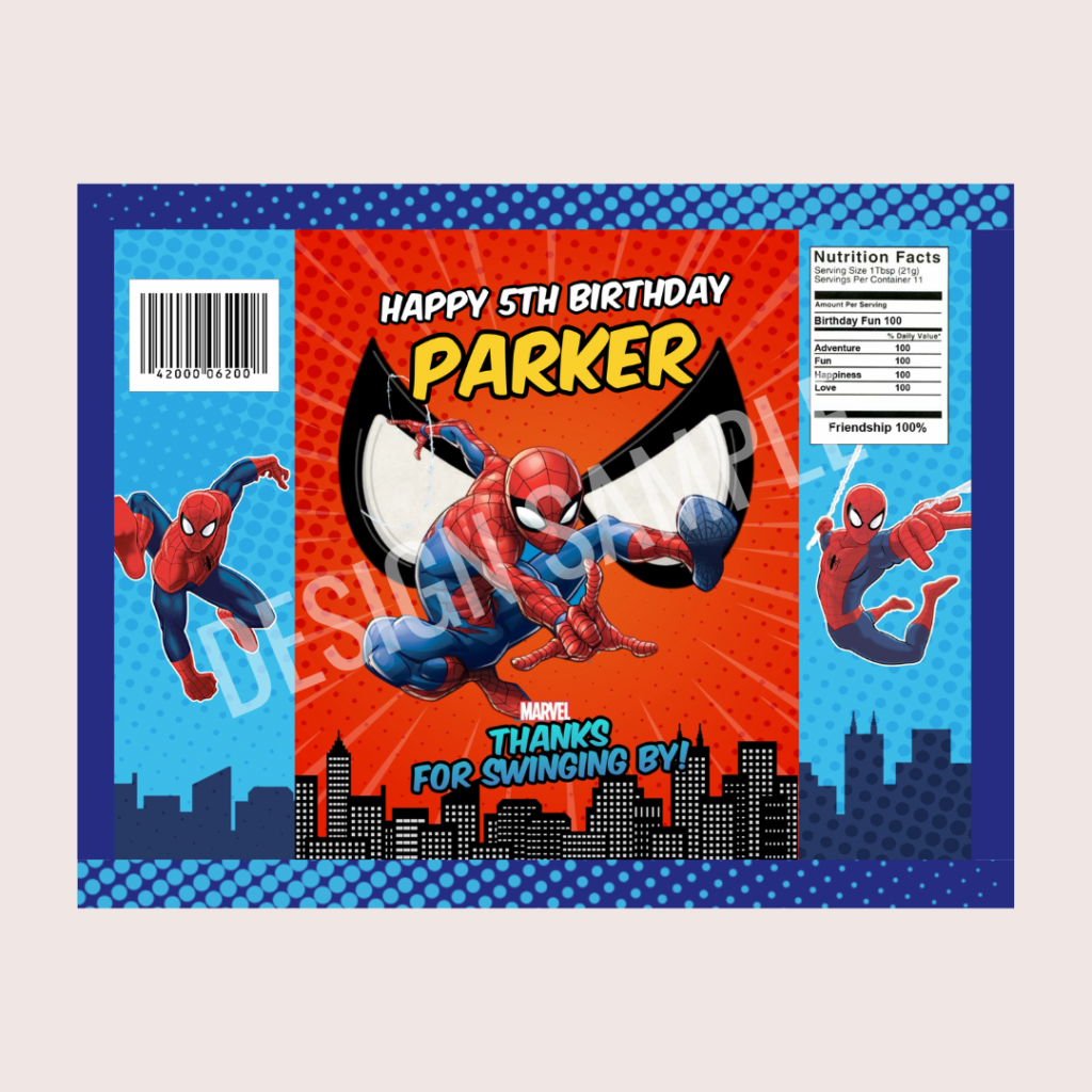 Spider-Man Party Packet - Tessa's Bakery