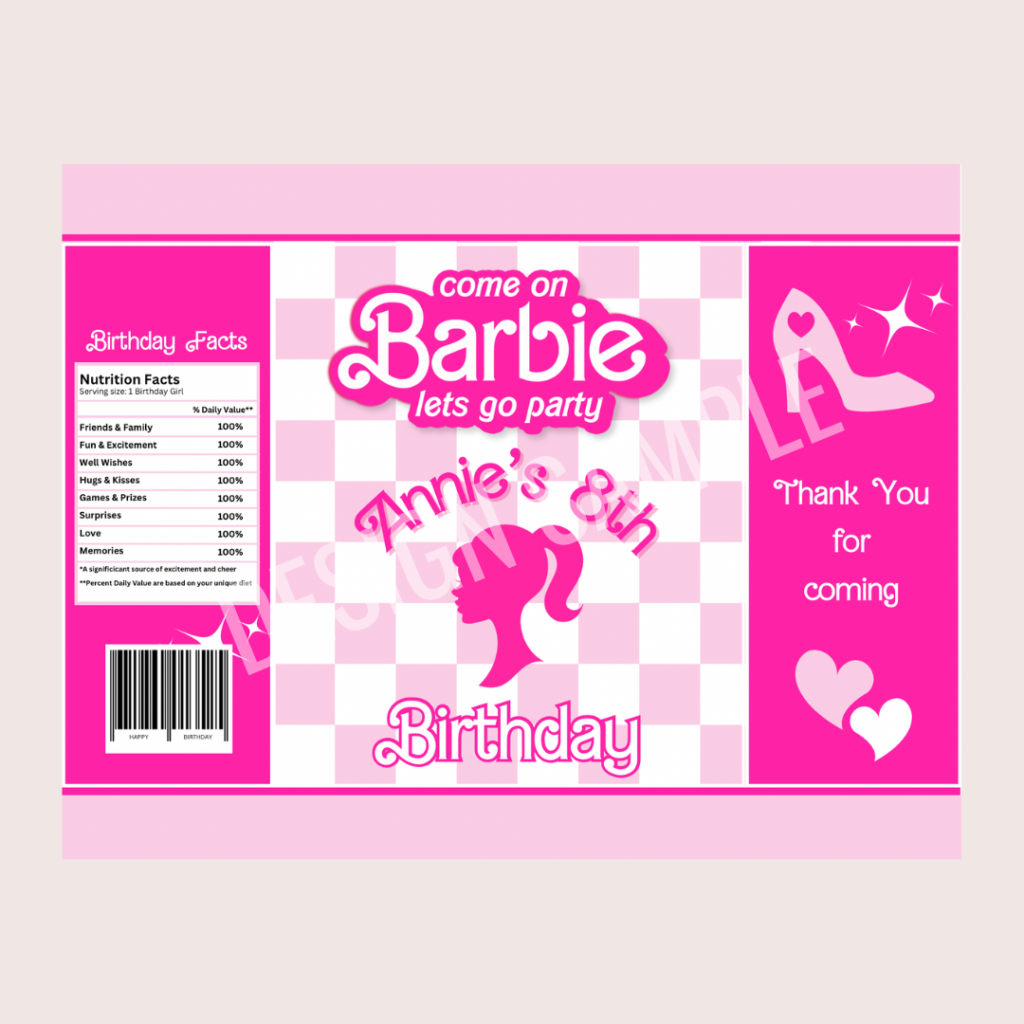 Barbie Party Packet - Tessa's Bakery