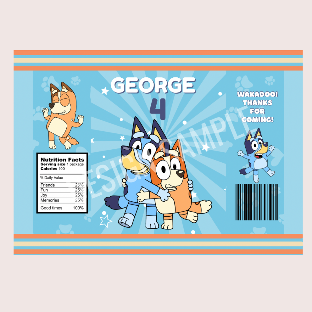 Bluey Party Packet - Tessa's Bakery