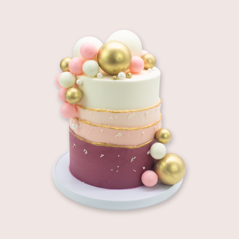 Aurora Ombré Orb Cake - Tessa's Bakery