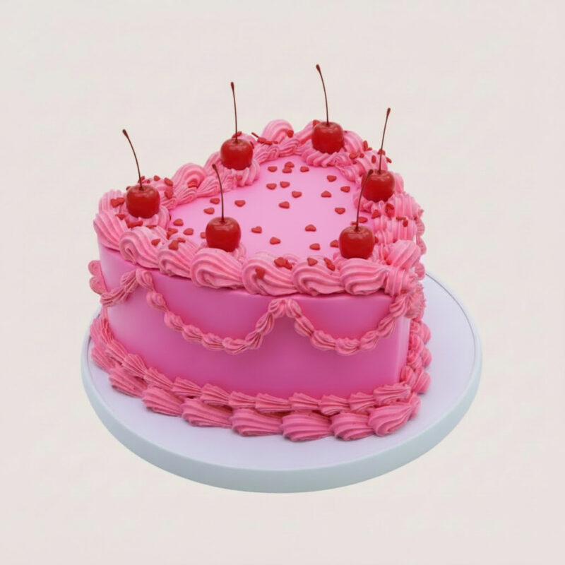 Build Your Own Valentine’s Day Heart-Shaped Cake