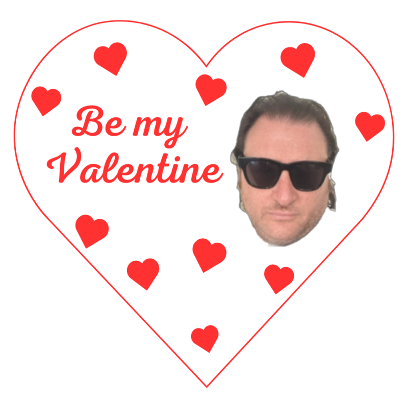 Personalised Be My Valentine Heart Cake | Add Your Photo